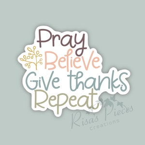 Prayer Sticker, Pray Sticker, Christian Sticker, Have Faith ...