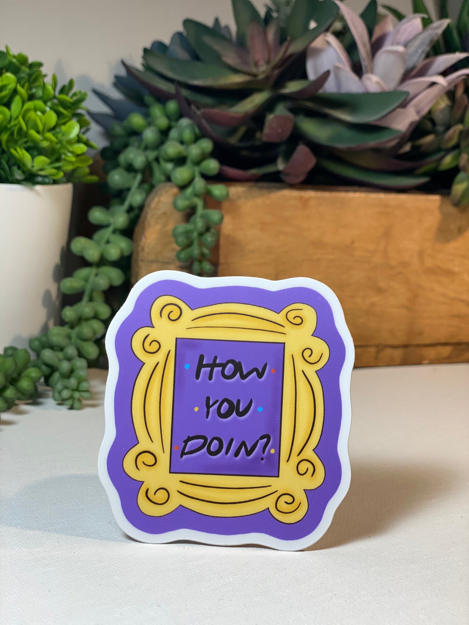 How You Doin Friends Sticker Friends quotes Joey Tribbiani | Etsy