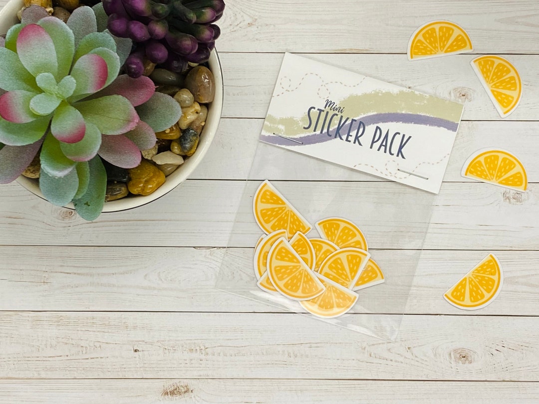 Orange Slice Sticker Pack, Orange Stickers, Food Stickers, Fruit ...