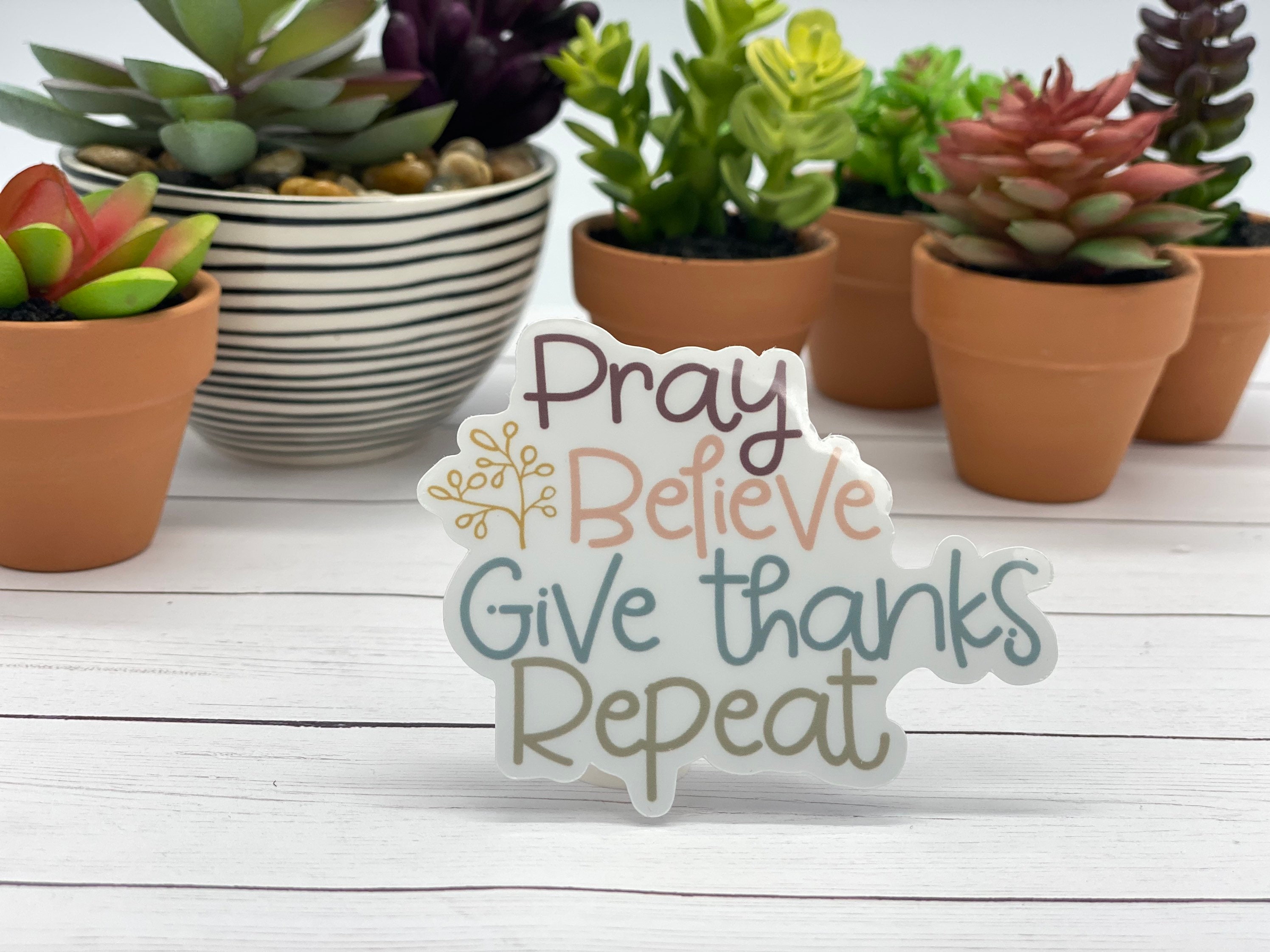 Prayer Sticker Pray Sticker Christian sticker Have Faith | Etsy