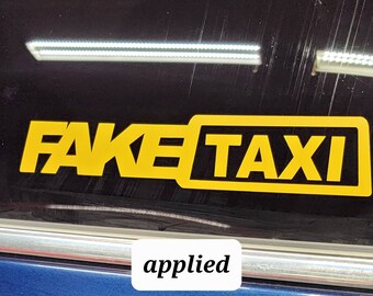 Fake Taxi Car Decal - Etsy