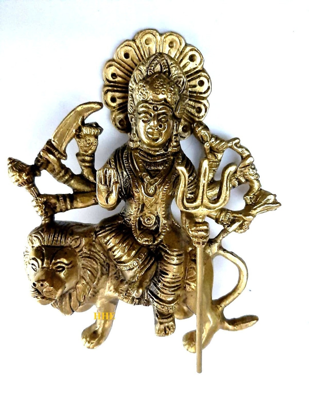 Brass Metal Durga Mata Vaishno Mata Ji Shera Wali Mata Ji Idol for ...