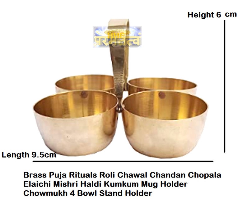 Brass Puja Rituals Roli Chawal Chandan Chopala Elaichi Mishri - Etsy