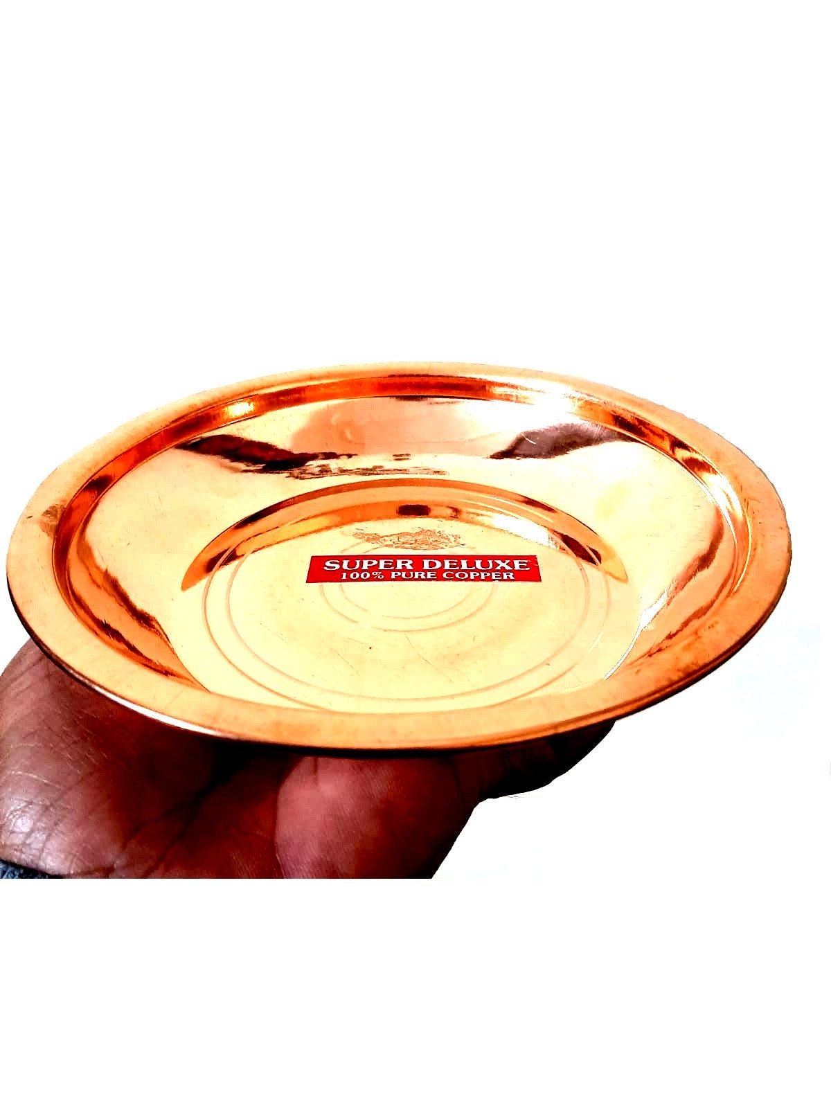 Copper Pooja Thali, Copper Plate, Tambe Ki Thali Premium Quality Heavy ...
