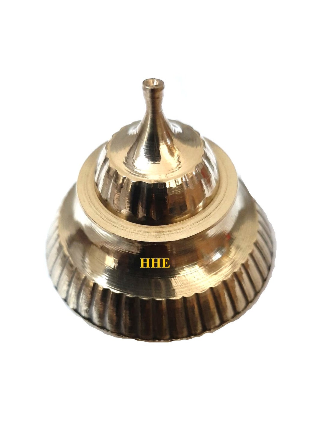 Brass Metal Kumkum / Roli Dibbi / Roli Box (2 in Wide X 2 in Long X 2.5 ...