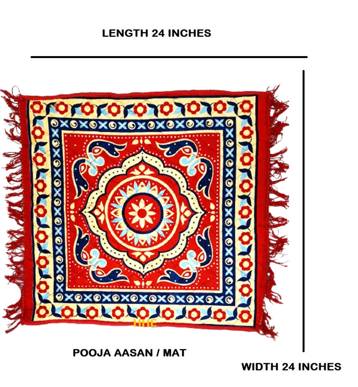 Pooja Aasan / Mat Made in Velvet Fabric FREE Shipping Across - Etsy