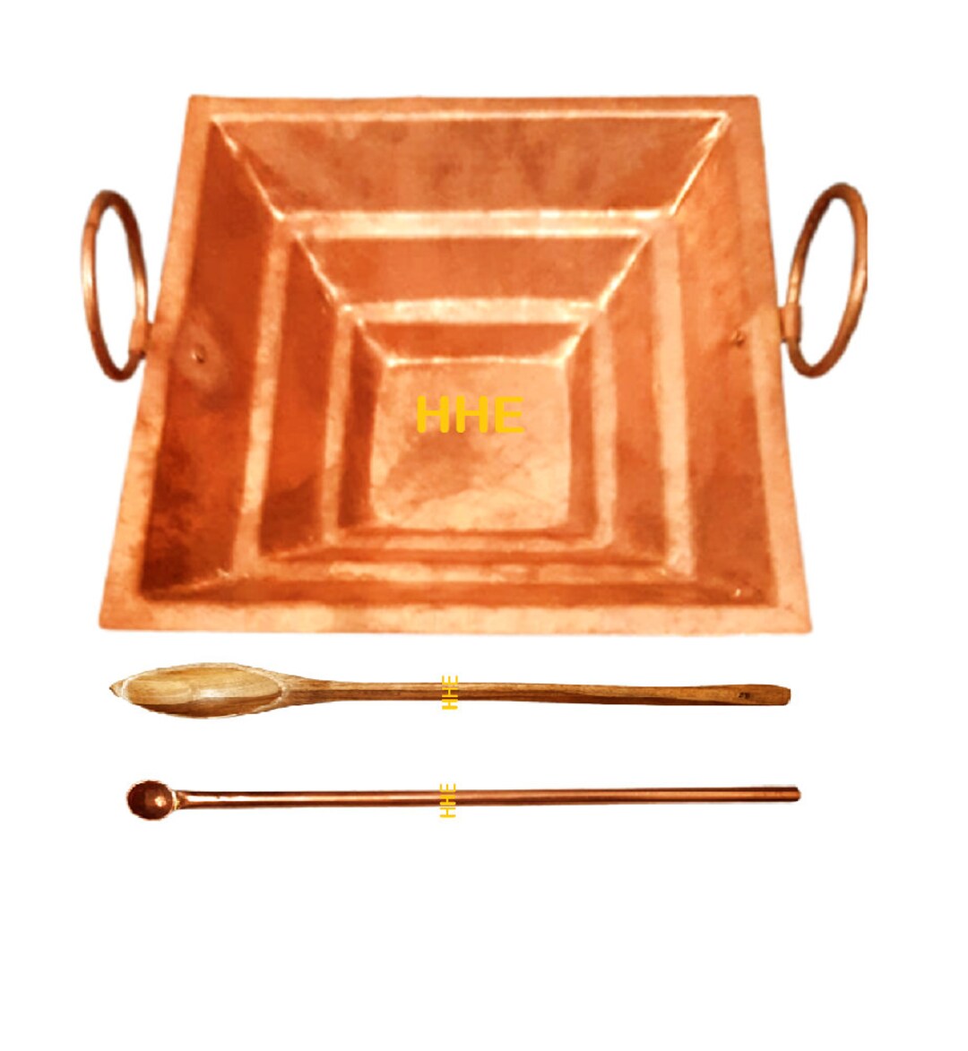 Pure Copper Havan Kund for Yagya Purpose - Hawan Kund With Wooden and ...