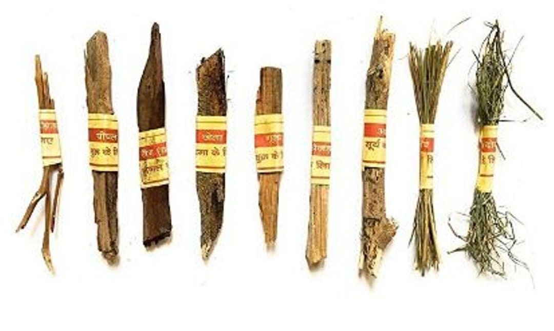 Diwali Pooja Navgrah Samidha Nine Planets Wood for Pooja and Havan FREE ...