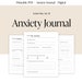 Anxiety Journal Printable, Digital Therapy Journal, Reflection Journal ...