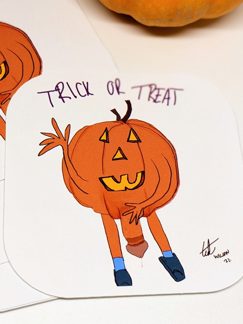 Trick Or Treat Erotic Pumpkin Nsfw Halloween Penis Pumpkin Etsy