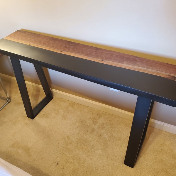 Walnut Entry Table - Etsy