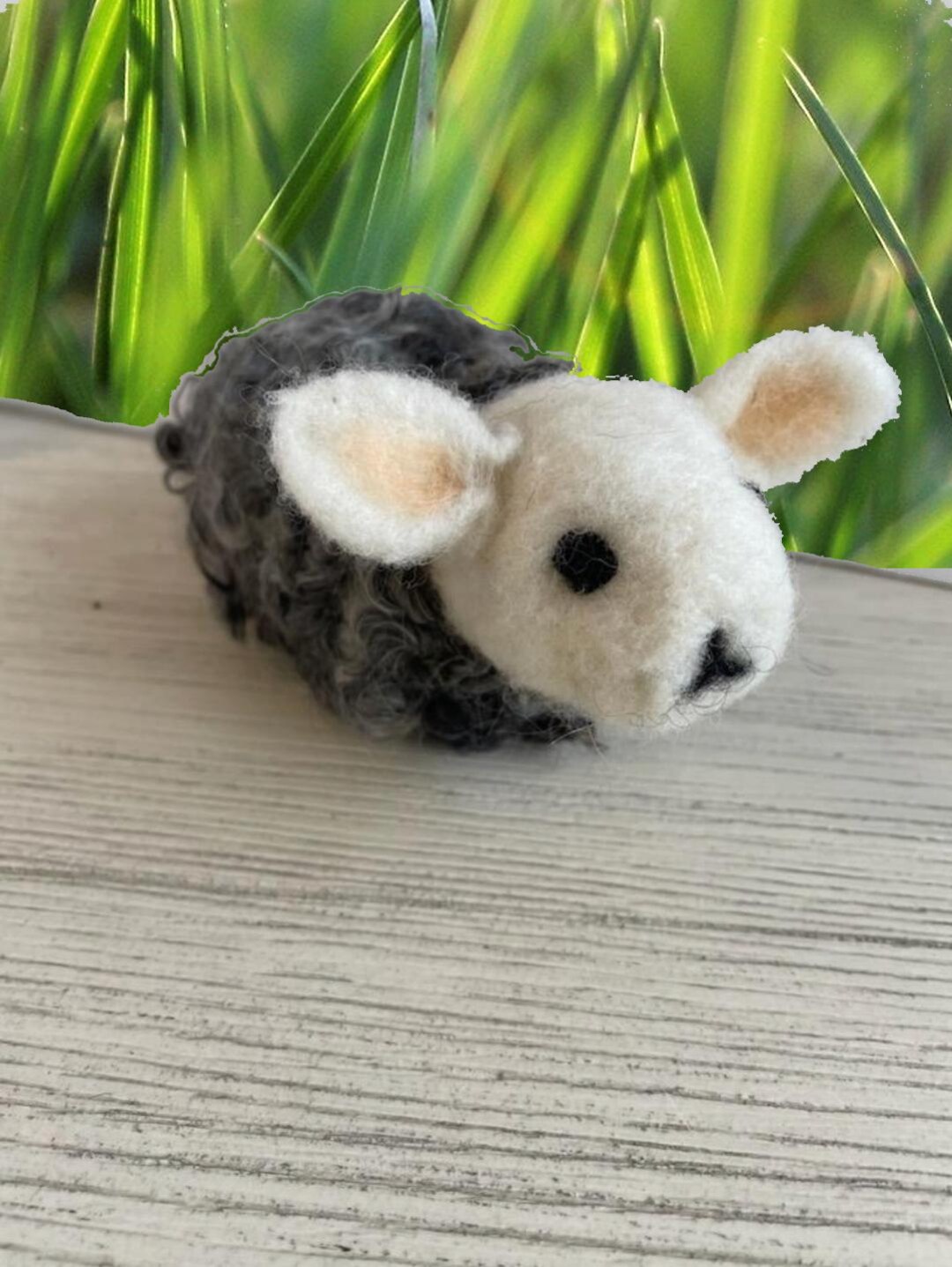 White & Black Sheep Friend | Felted Sheep Friend, Handcrafted Sheep ...