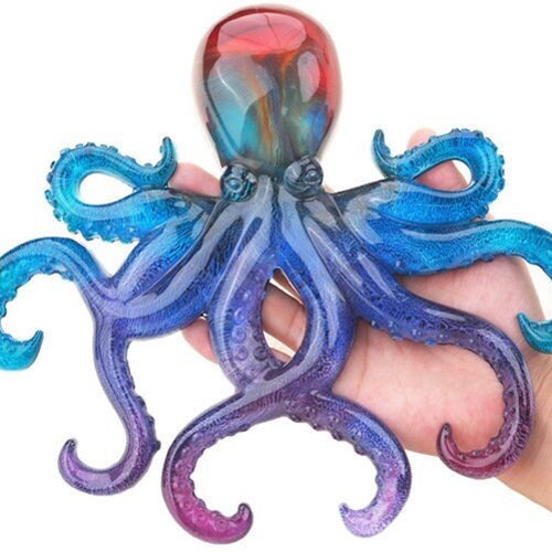 Octopus Silicone Mold Mould Resin Polymer Clay Wax PMC Fondant - Etsy