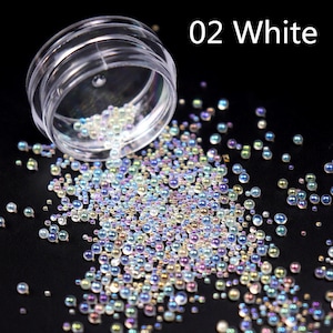 Mini Bubble Beads, Caviar Bead for Nail Art Decoration, Clear Nail ...