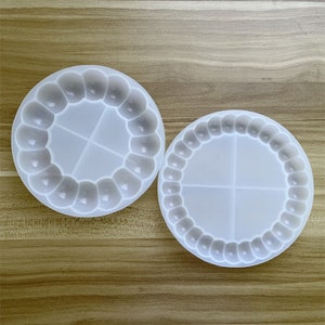 Bubble Coaster Silicone Mold, Concrete Tray Mold Cement Jewerly Trinket ...