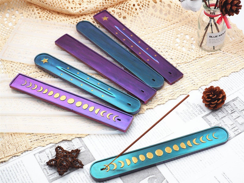 Incense Holder Mold, Incense Burner Resin Mold, Incense Stick Holder ...