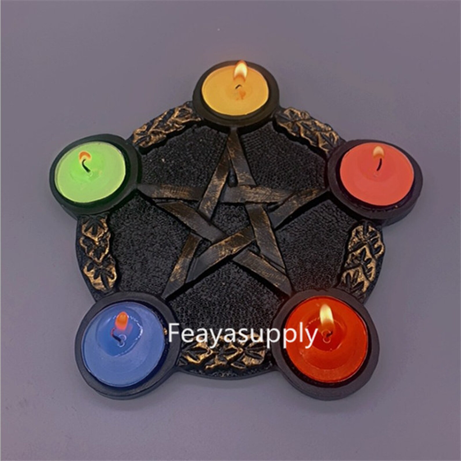 Pentagram Tealight Candle Holder Silicone Mold Sphere Stand - Etsy