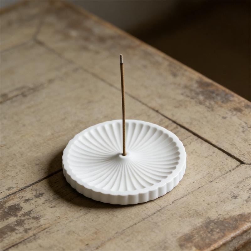 Round Concrete Incenses Burner Mold Incense Stick Holder Cement Plaster ...
