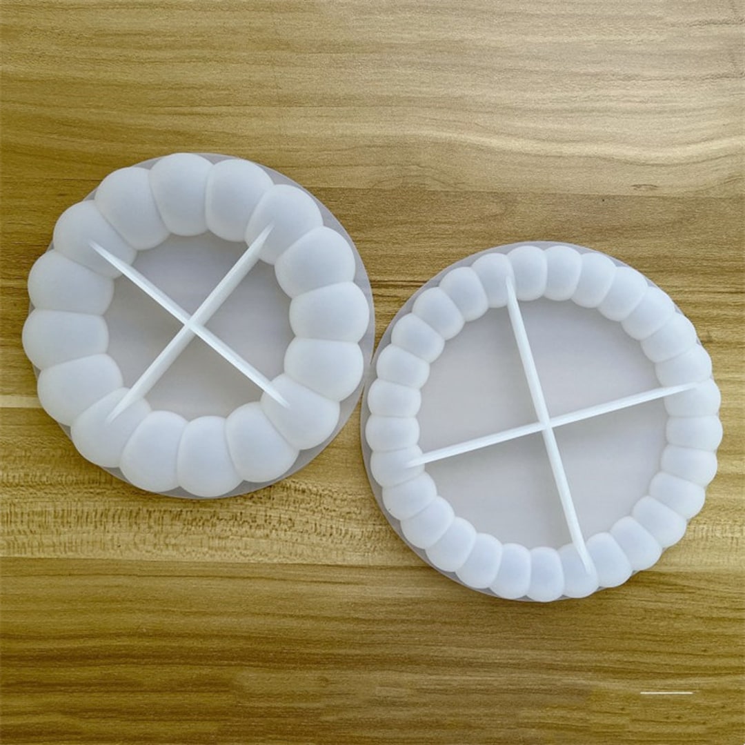 Bubble Coaster Silicone Mold, Concrete Tray Mold Cement Jewerly Trinket ...