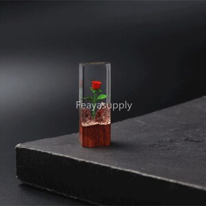 Mini Rose for Resin, 3D Flower Miniature for Resin Jewelry Craft, Resin ...