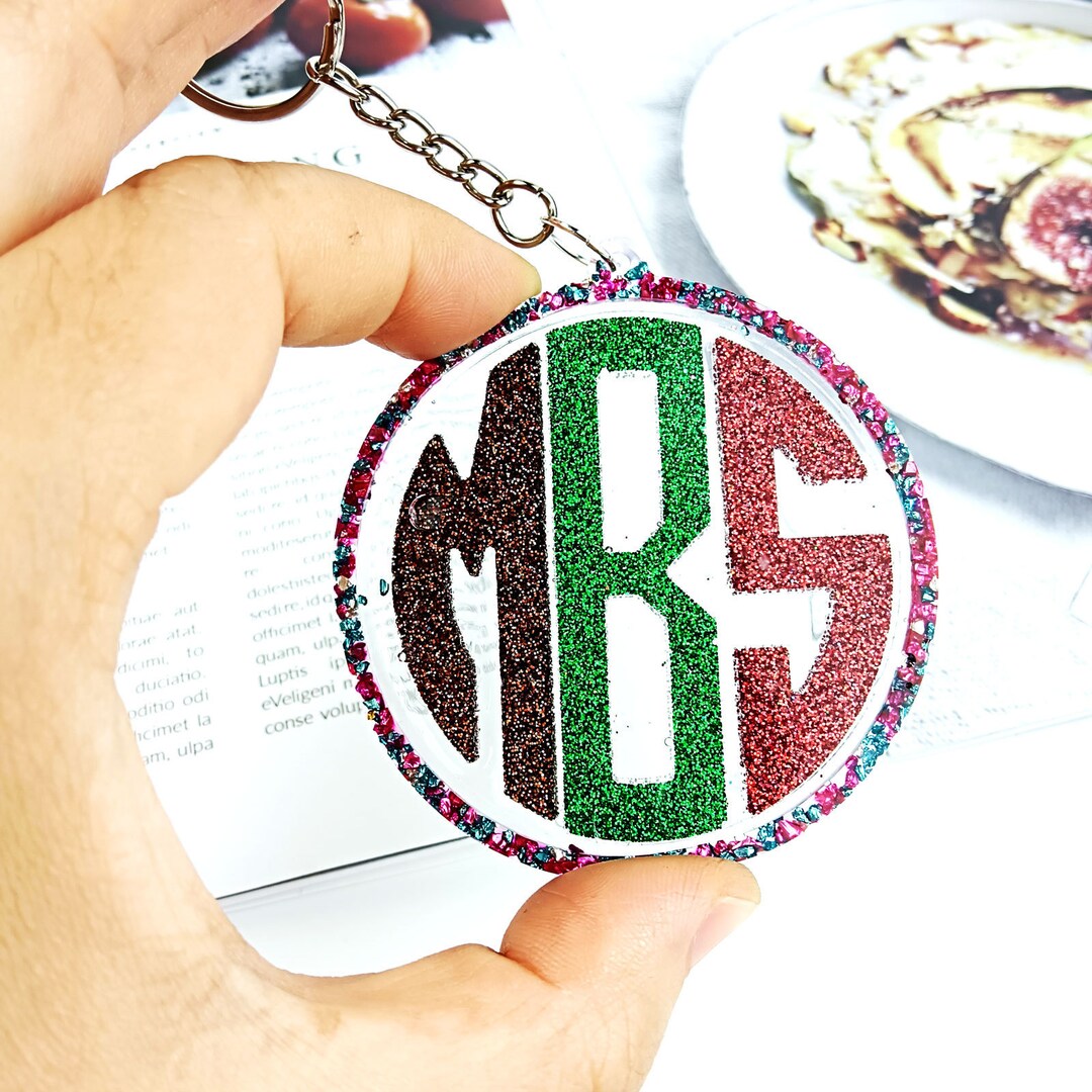 Monogram Silicone Mold, Alphabet Mold, Letter Keychain Mold, Epoxy ...