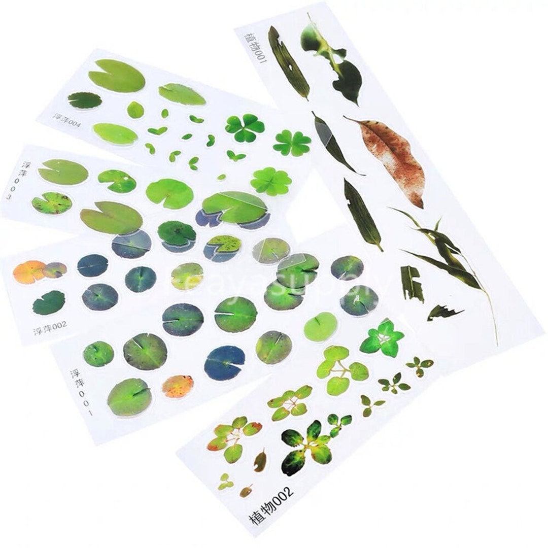 Plant Sticker, Four Leaf Clover Sticker for Resin Mold, Resin Art - Etsy