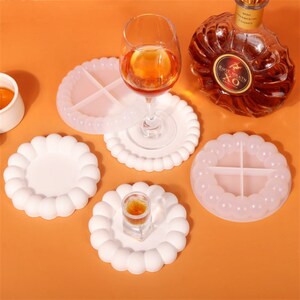Bubble Coaster Silicone Mold, Concrete Tray Mold Cement Jewerly Trinket ...