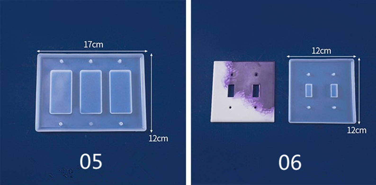 Light Switch Cover Resin Mold, Outlet Cover Resin Mold, Square Switch ...