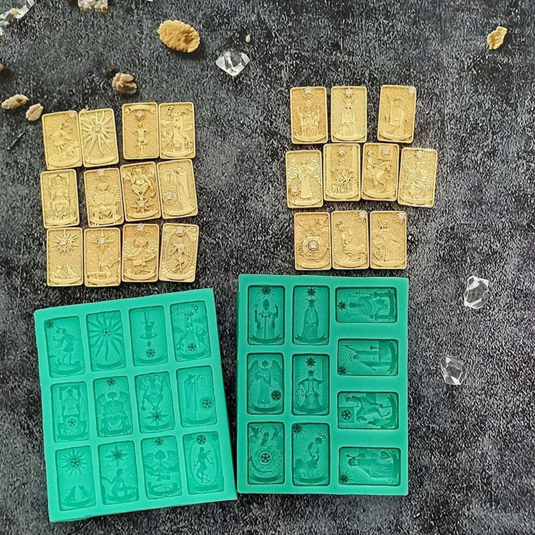 Tarot Card Mold, Silicone Mold, Resin Mold, Pendant Mold, Jewelry ...