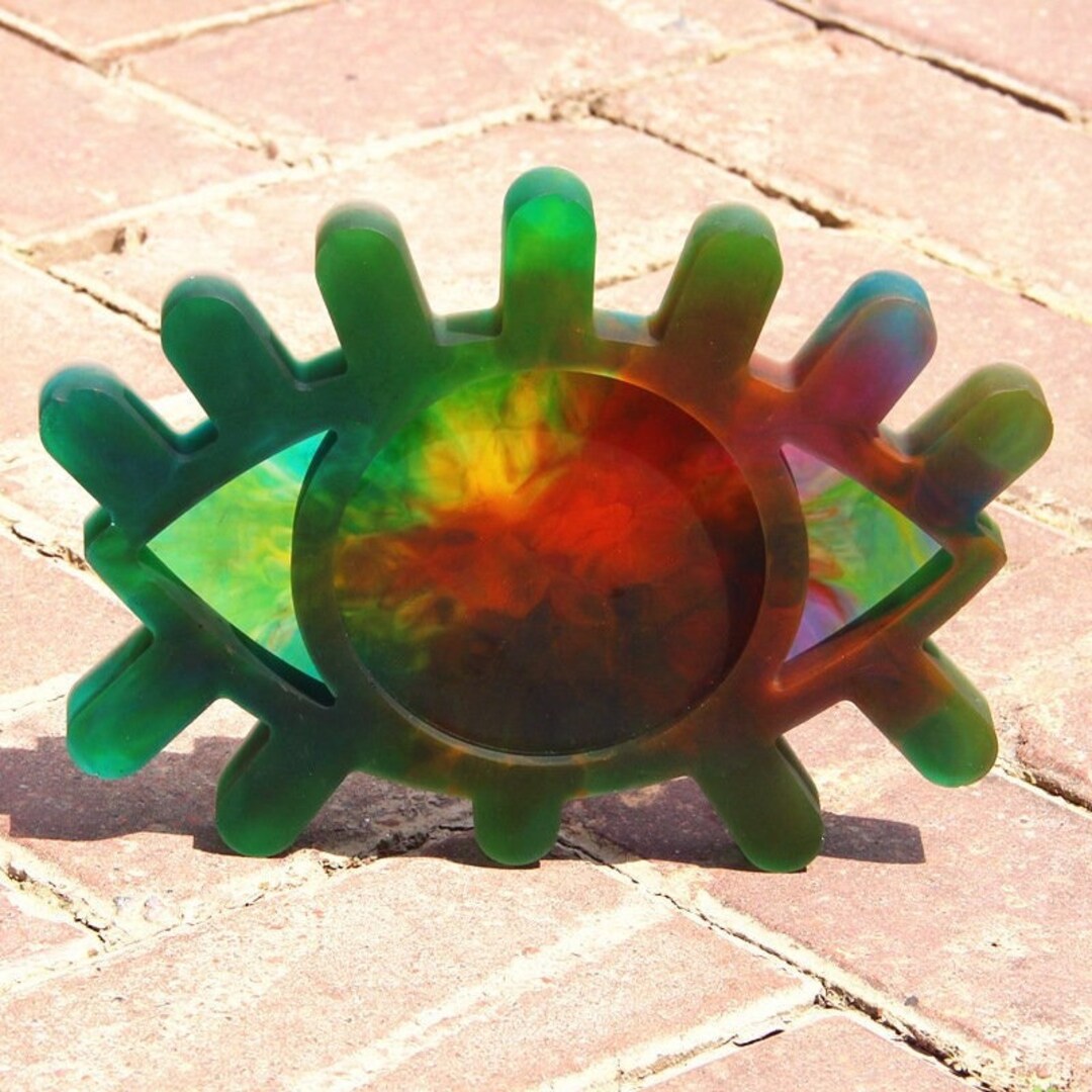 All Seeing Eye Mirror Silicone Mold, Evil Eye Jewelry Trinket Tray ...