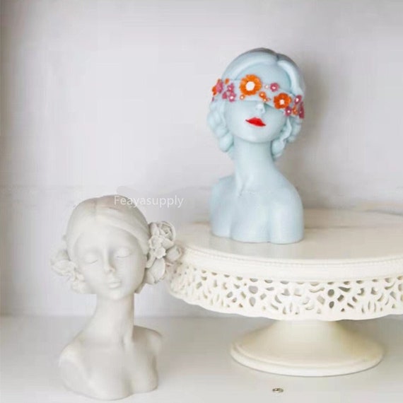 Flower Girl Candle Mold Goddess Torso Silicone Mold Women | Etsy