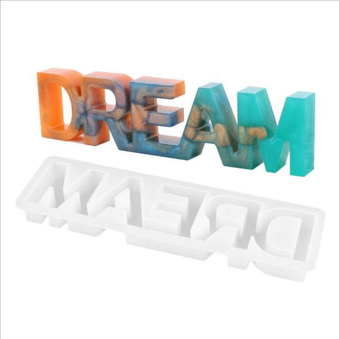 Dream Sign Resin Mold, Letter Sign Silicone Mold, Wall Hanging Molds ...