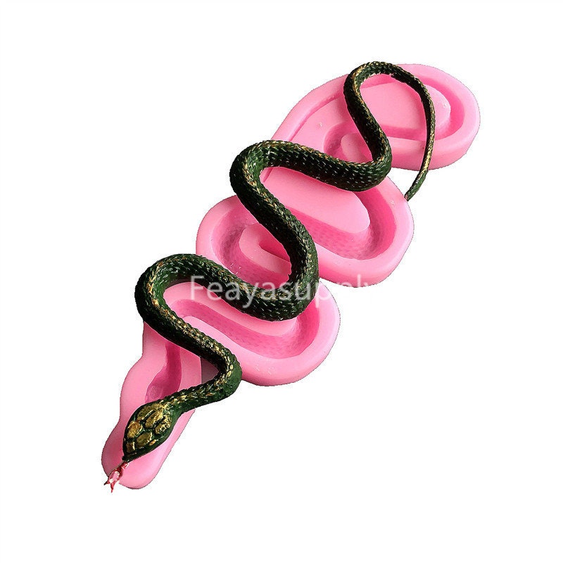 Large Snake Silicone Mold, 3D Animal Mold, Wall Hanging Mold, Cake Mold ...