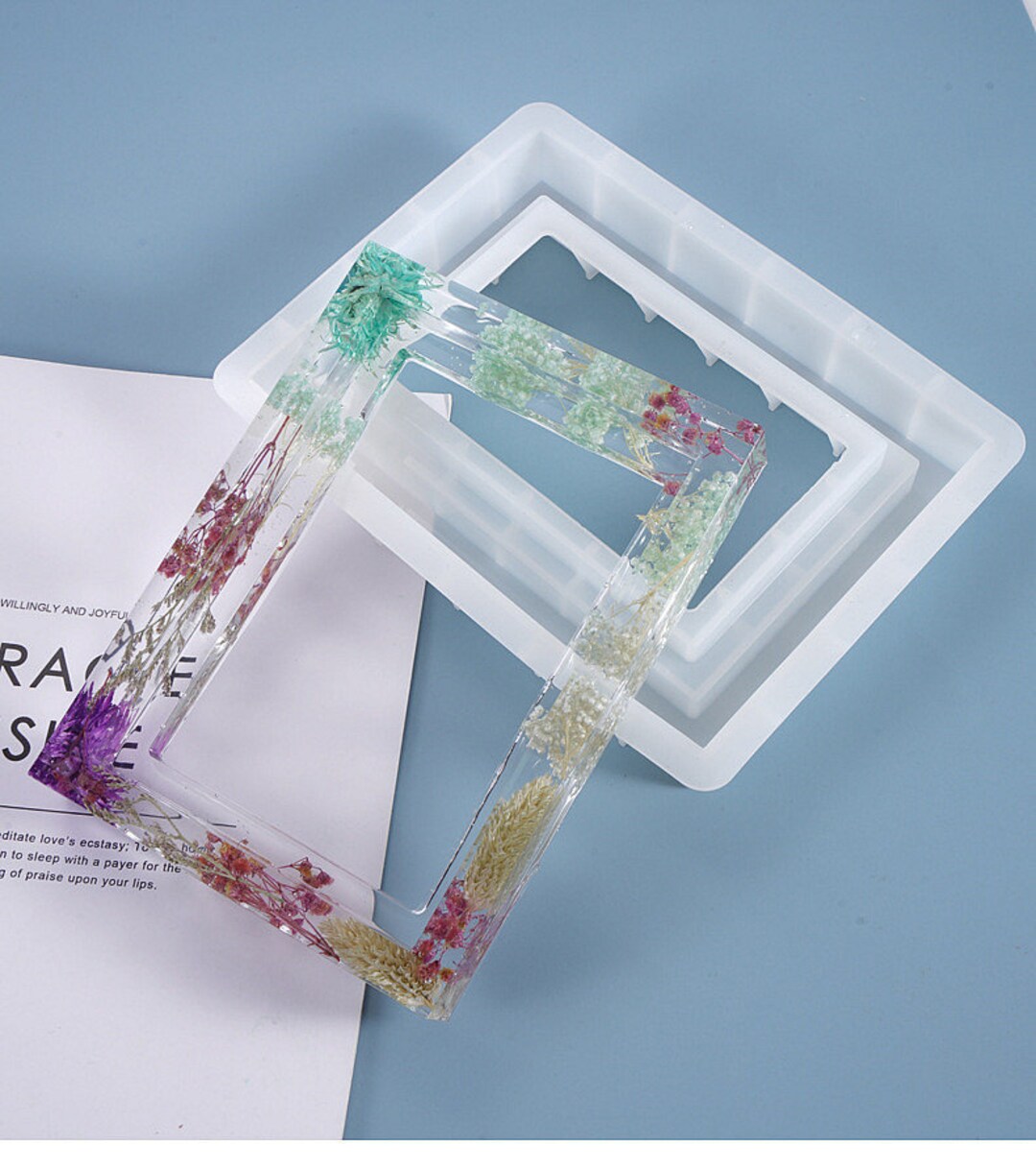 Silicone Picture Frame Mold, Photo Frame Resin Mold, Rectangle Frame ...