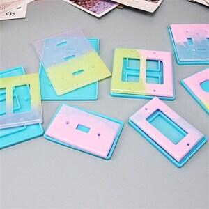 Light Switch Silicone Mold, Outlet Cover Mold, Switch Plate Cover Mold ...