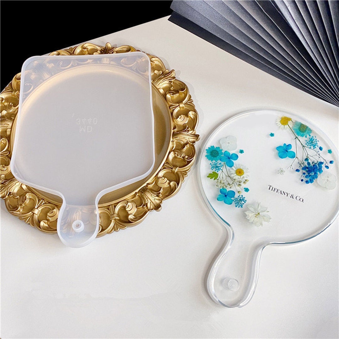 Silicone Tray Mold, Round Tray Resin Mold, Rectangle Serving Tray ...