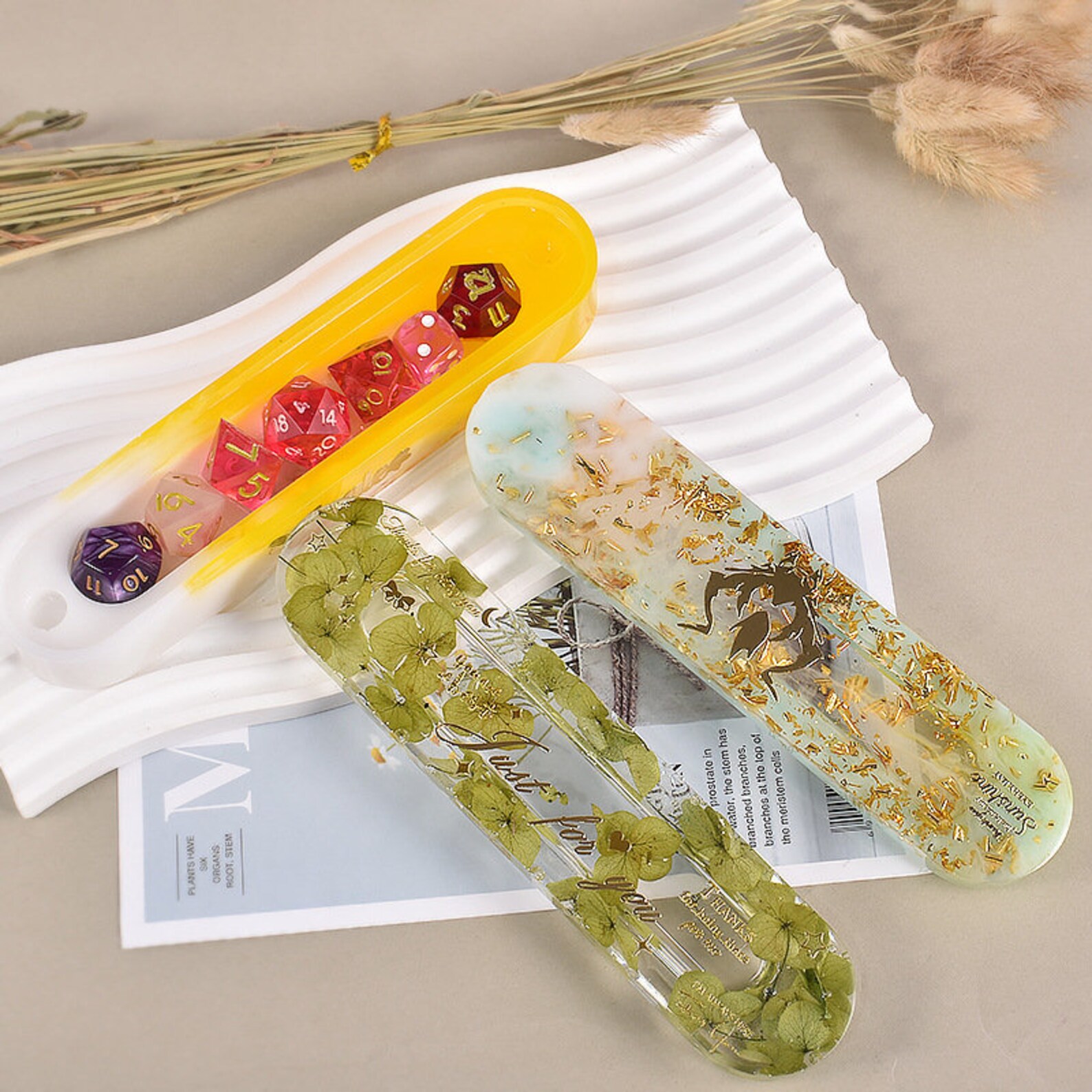 Dnd Dice Box Silicone Mold, Dice Vault Concrete Cement Plaster Gypsum ...