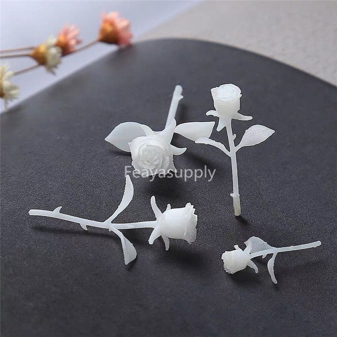 Mini Rose for Resin 3D Flower Miniature for Resin Jewelry | Etsy