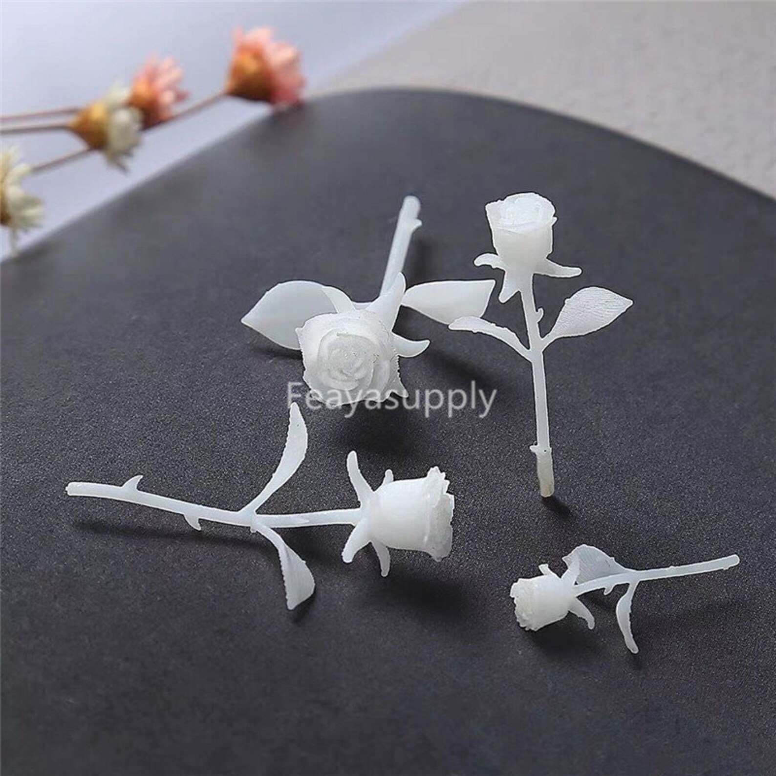 Mini Rose for Resin 3D Flower Miniature for Resin Jewelry | Etsy