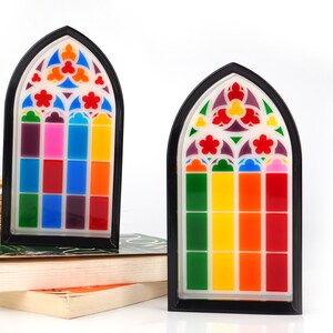 Gothic Cathedral Window Trinket Tray Silicone Mold for Resin, Epoxy ...