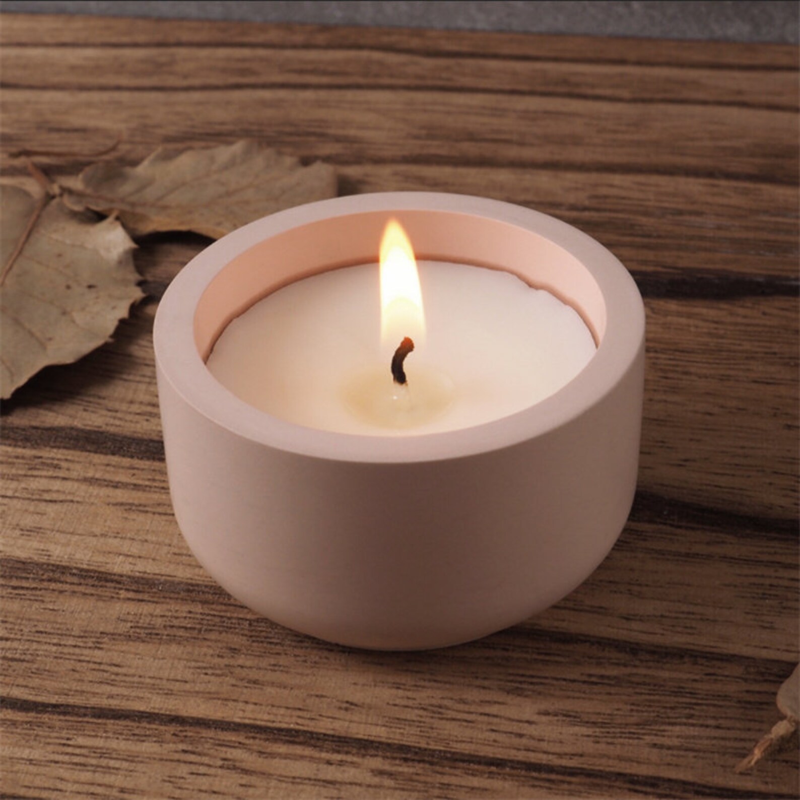 Concrete Sakura Candle Jar Mold Flower Shape Jewelry Box Resin Mold ...