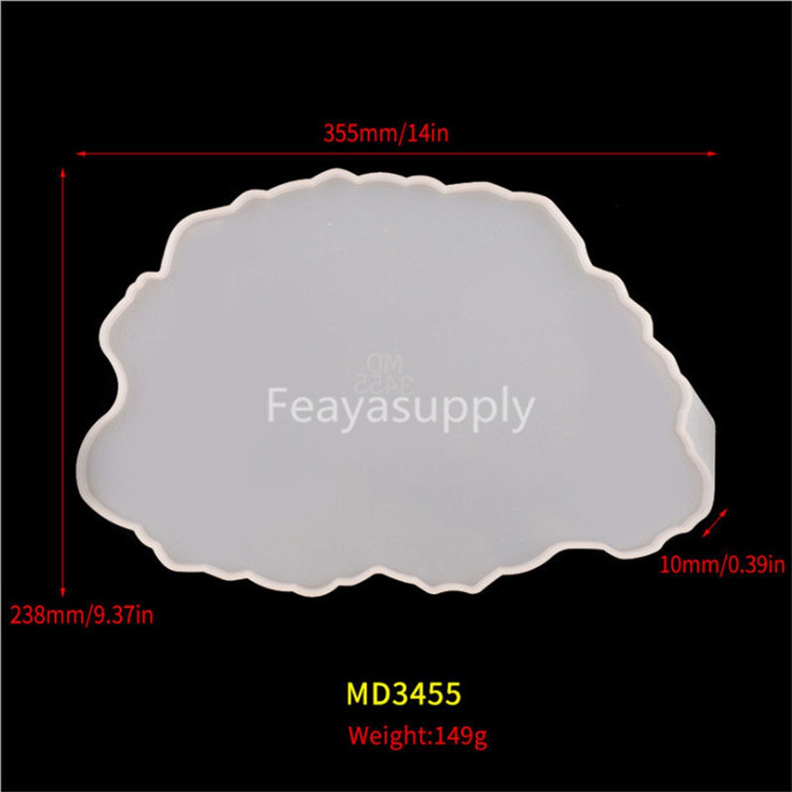 Large Irregular Tray Mold for Resin, Makeup Tray Silicone Mold, Jewelry ...