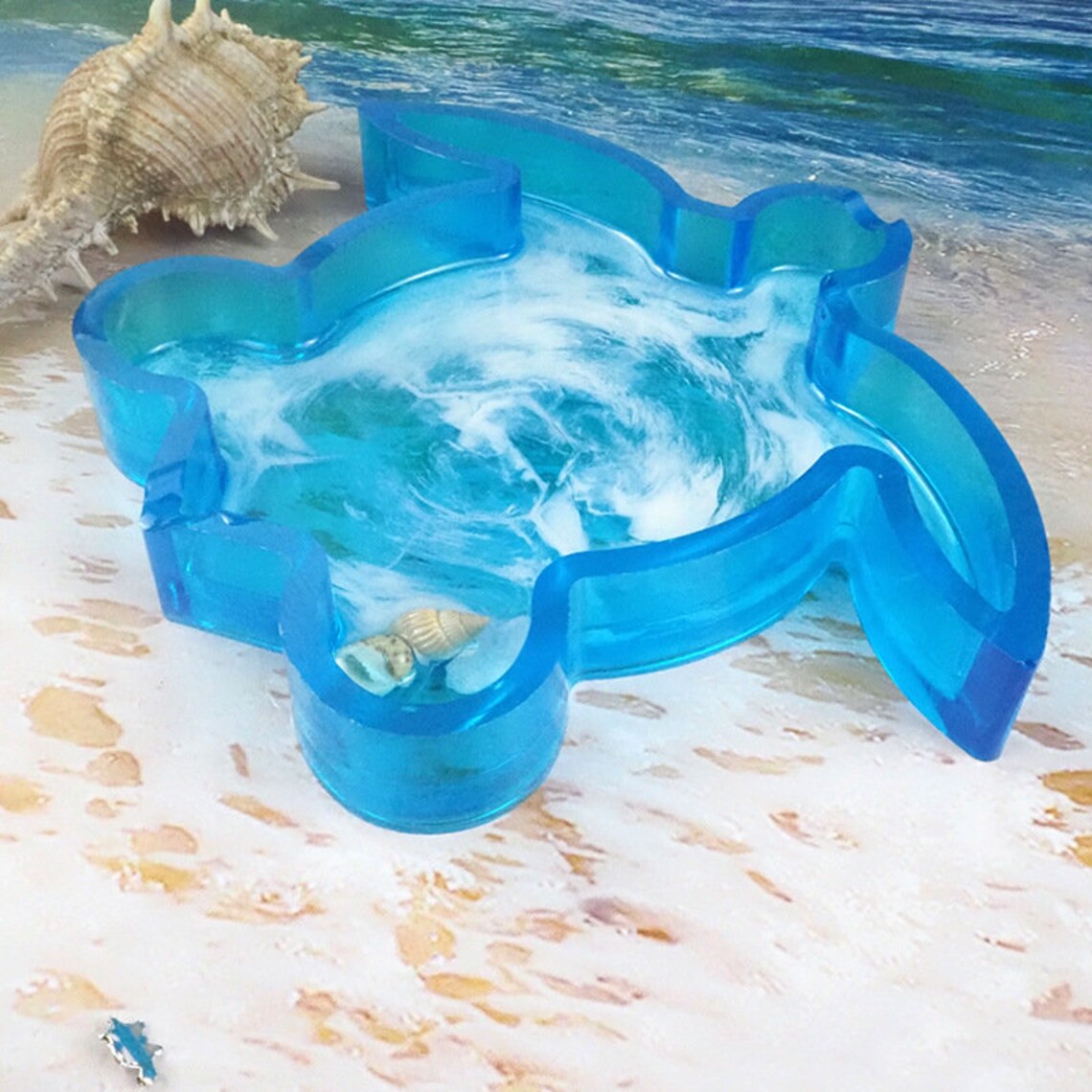 Large Turtle Resin Mold Jewelry Dish Silicone Mold Trinket - Etsy