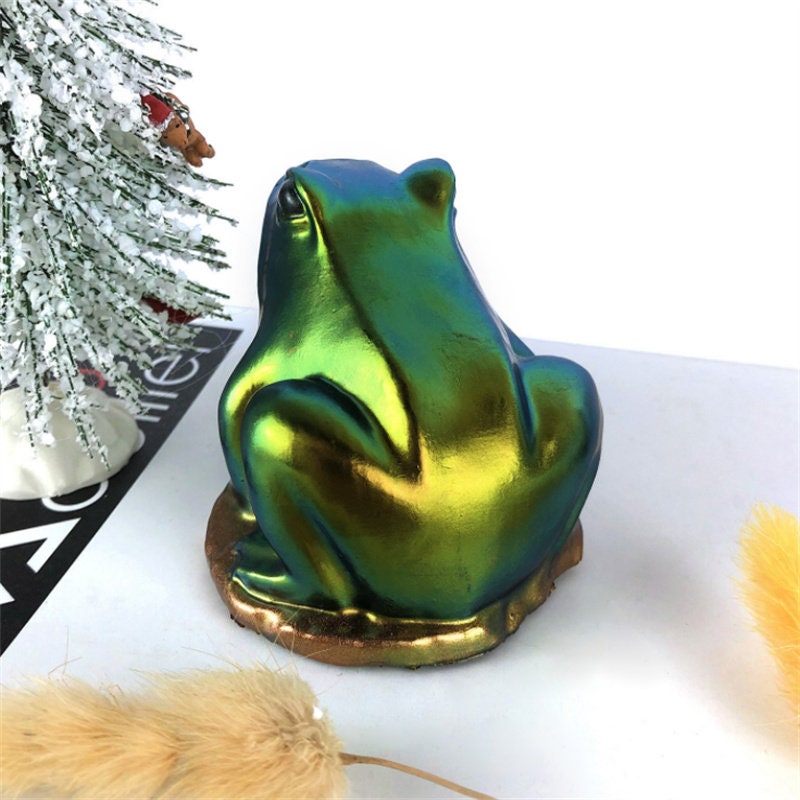 3D Frog Silicone Mold, Resin Thinking Frog Mold, Concrete Animal Mold ...