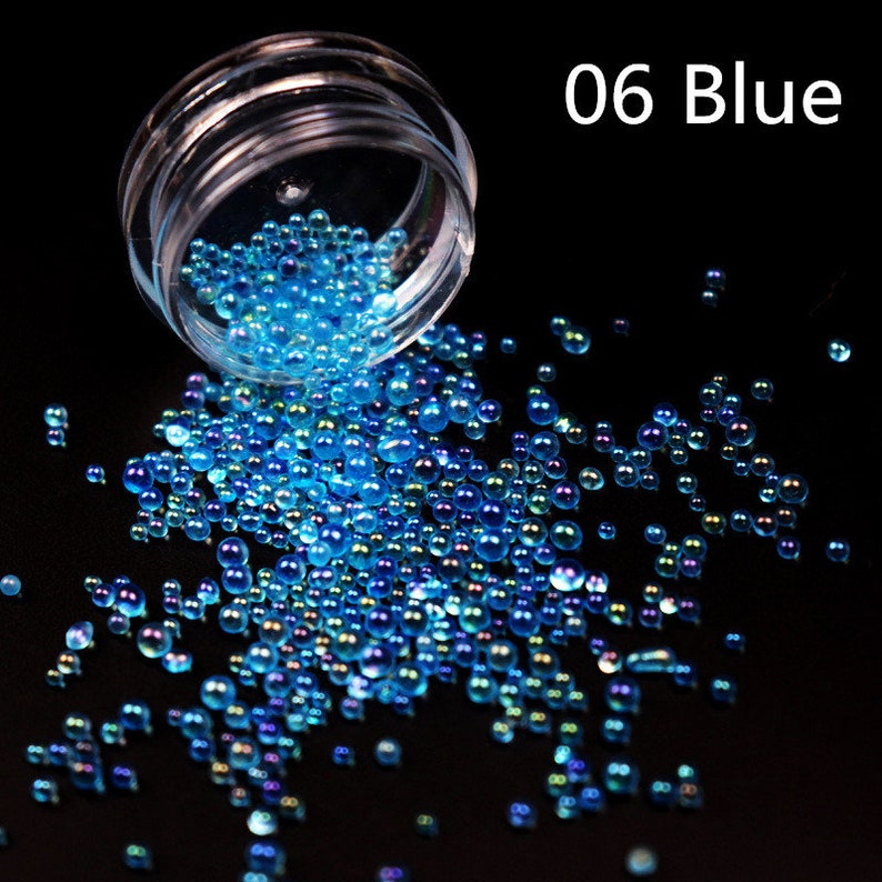 Mini Bubble Beads, Caviar Bead for Nail Art Decoration, Clear Nail ...