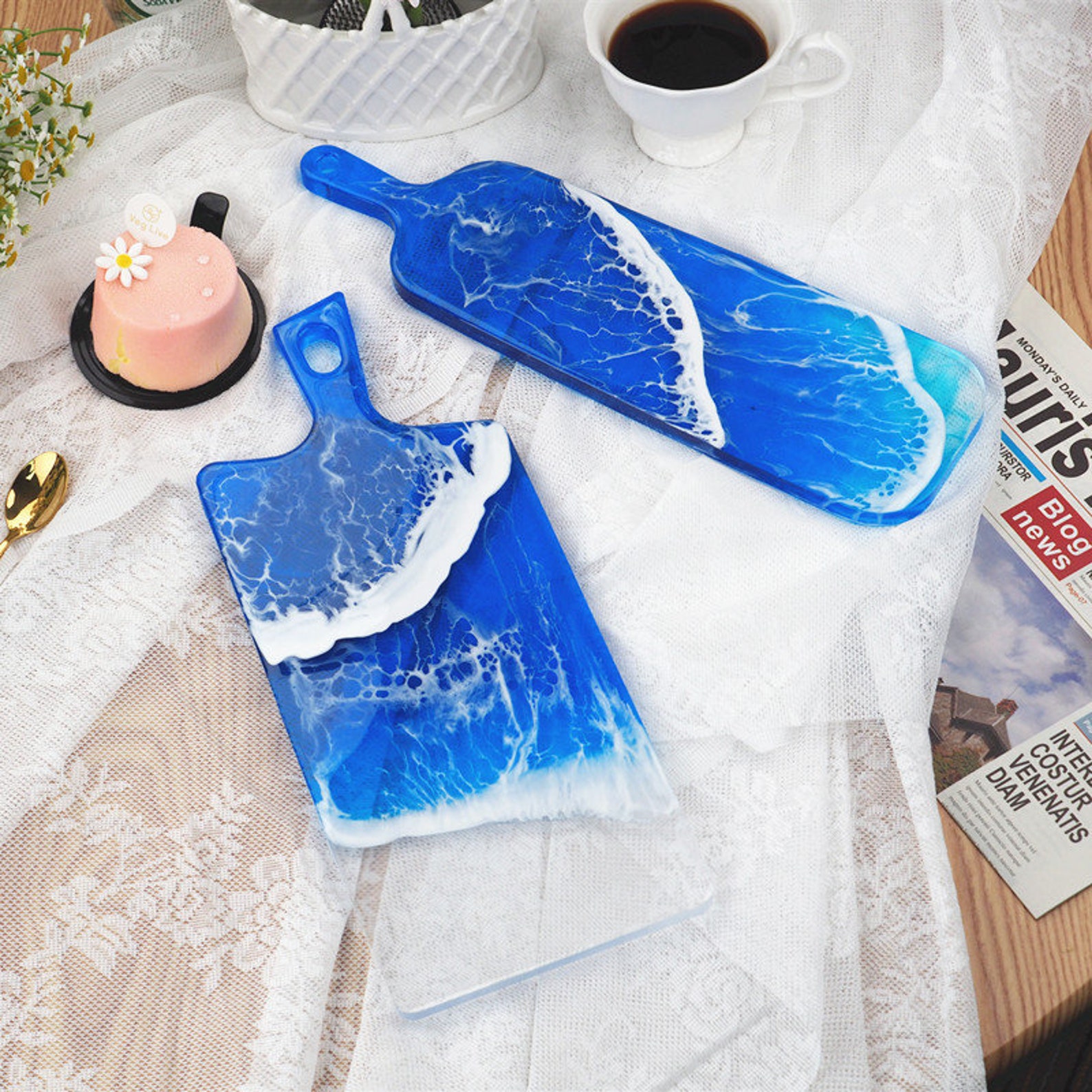 Rectangle Tray Mold Serving Tray With Handle Resin Mold | Etsy