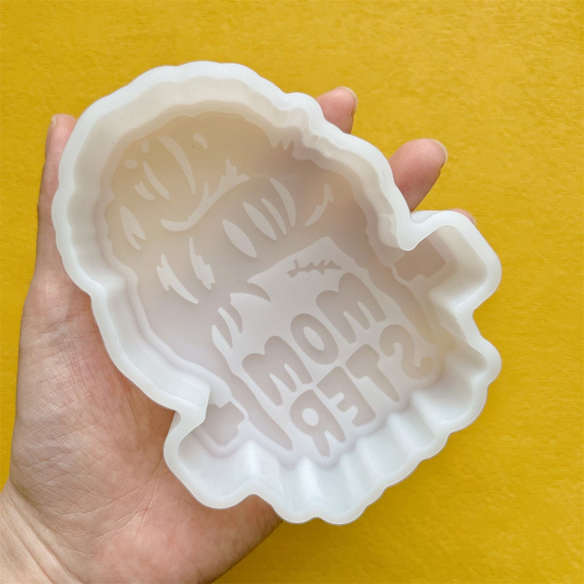 Mom Life Car Freshie Mold, Messy Bun Mom Silicone Mold, Candle Mold ...
