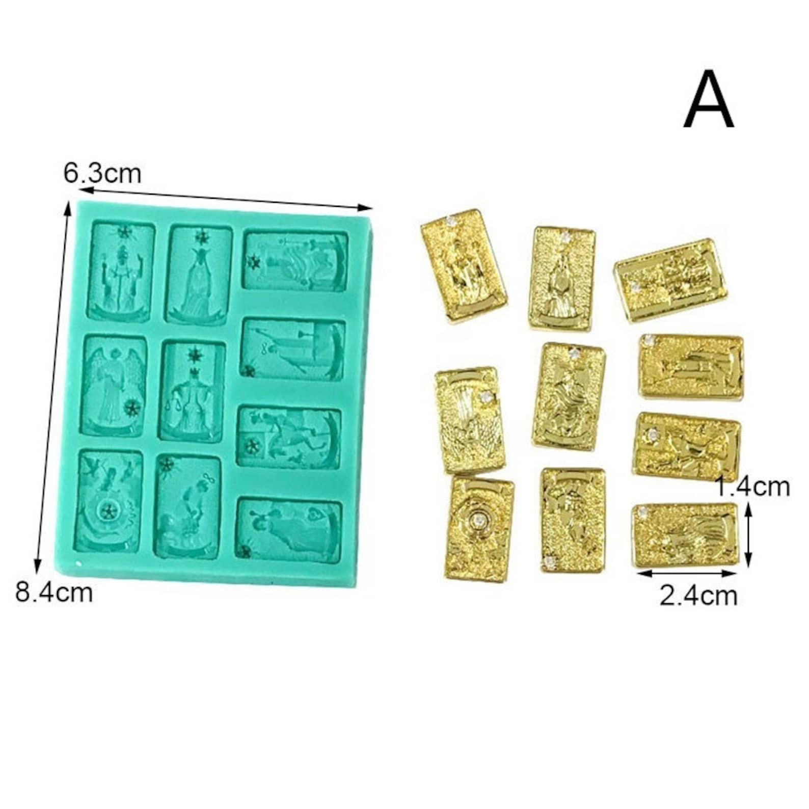 Tarot Card Mold Silicone Mold Resin Mold Pendant Mold - Etsy