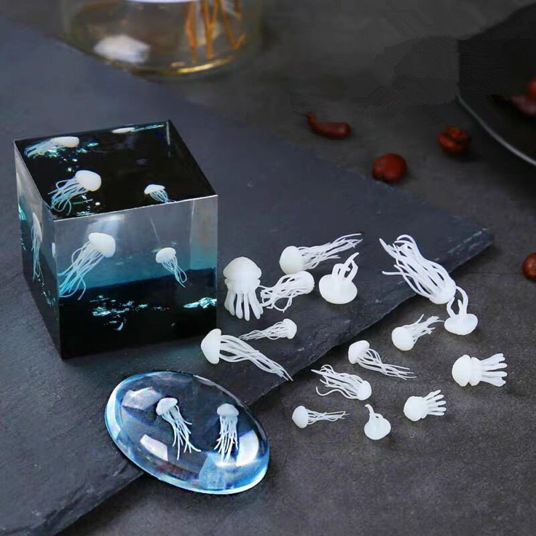 Mini Jelly Fish for Resin, Tiny Jelly Fish for Resin Jewelry Crafts ...