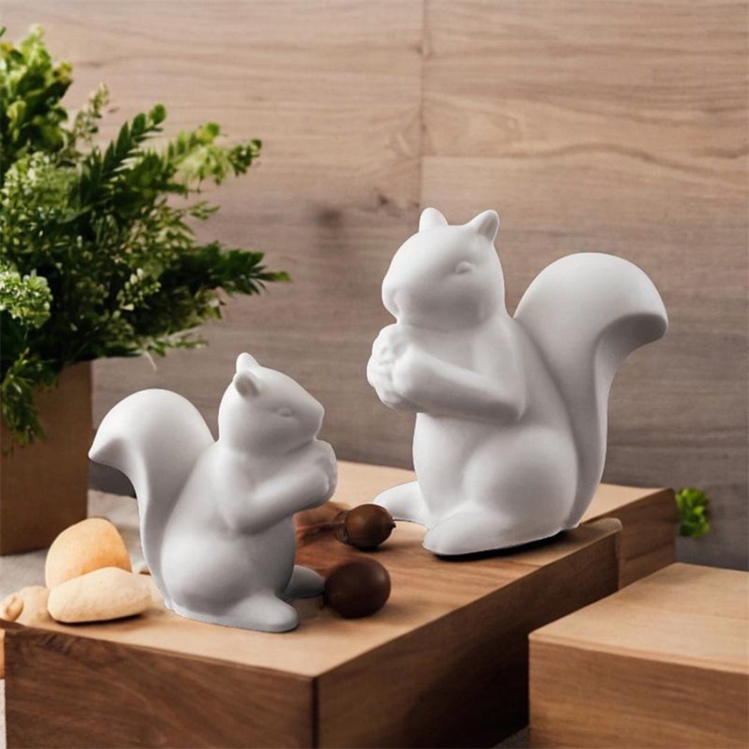 3D Squirrel Silicone Mold, Cute Animal Candle Mold, Resin Squirrel Mold ...